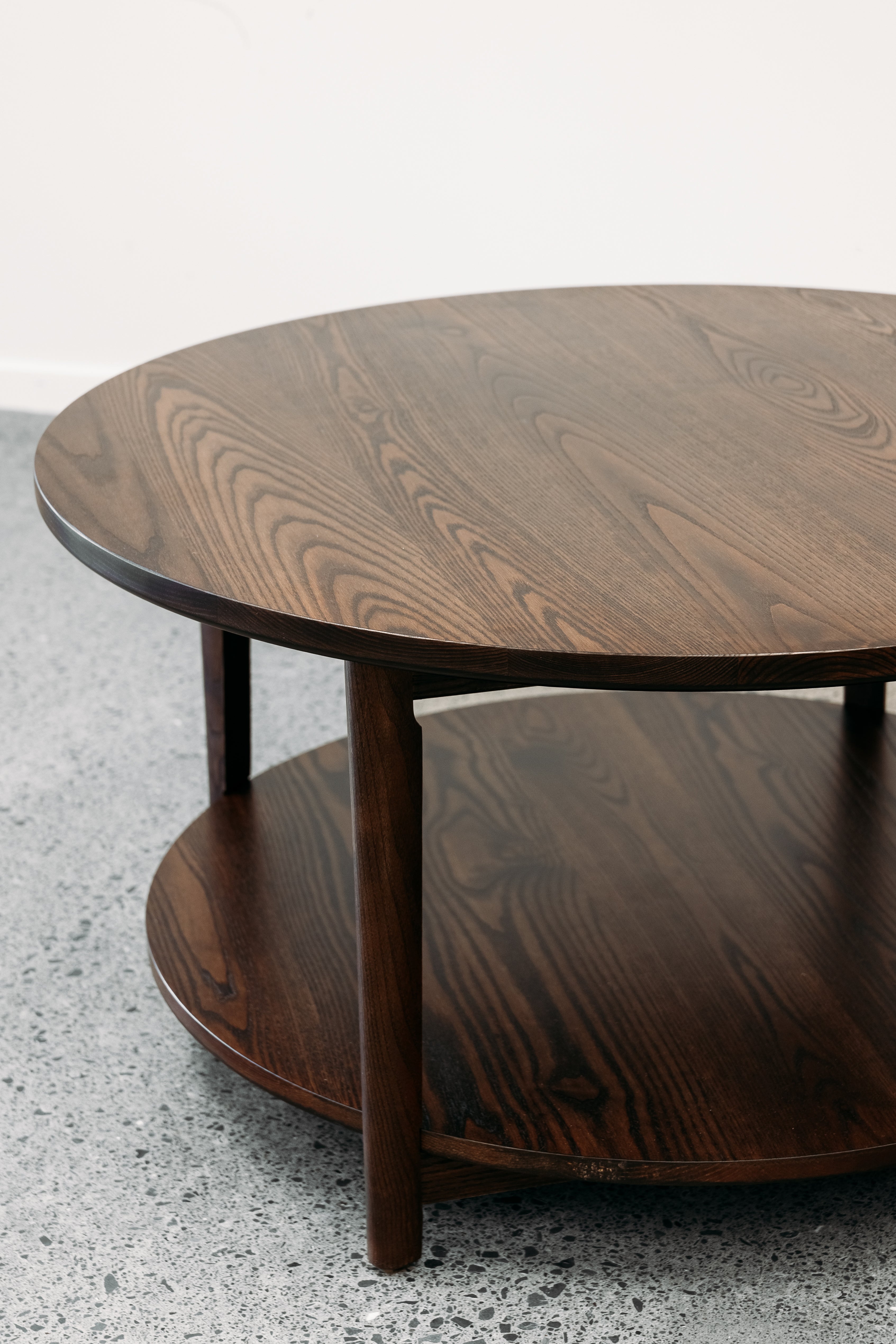 Ghost round coffee table with shelf |Stacks Furniture |Wellington ...