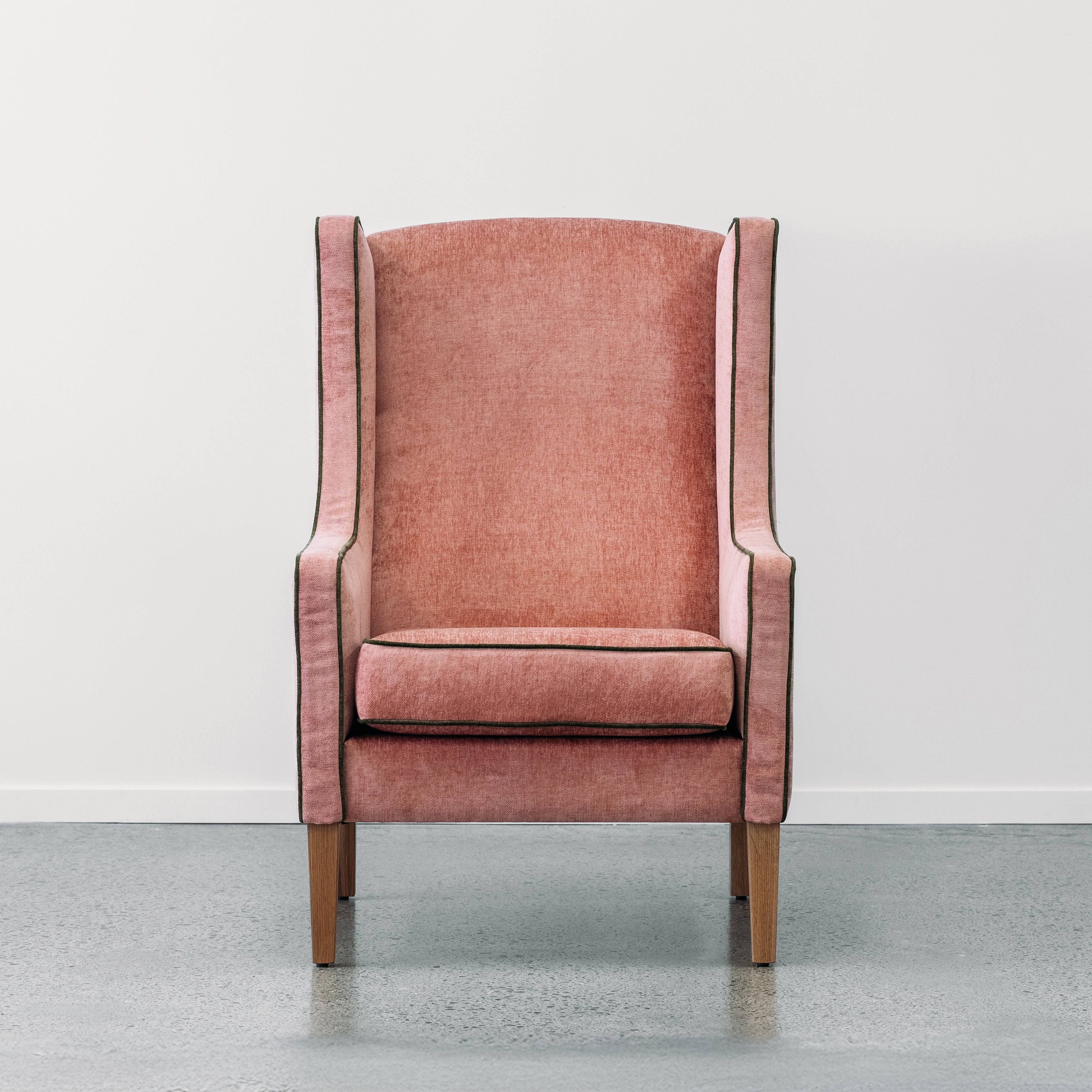Partridge armchair in magma blush & grass |Stacks |Wellington – Stacks ...