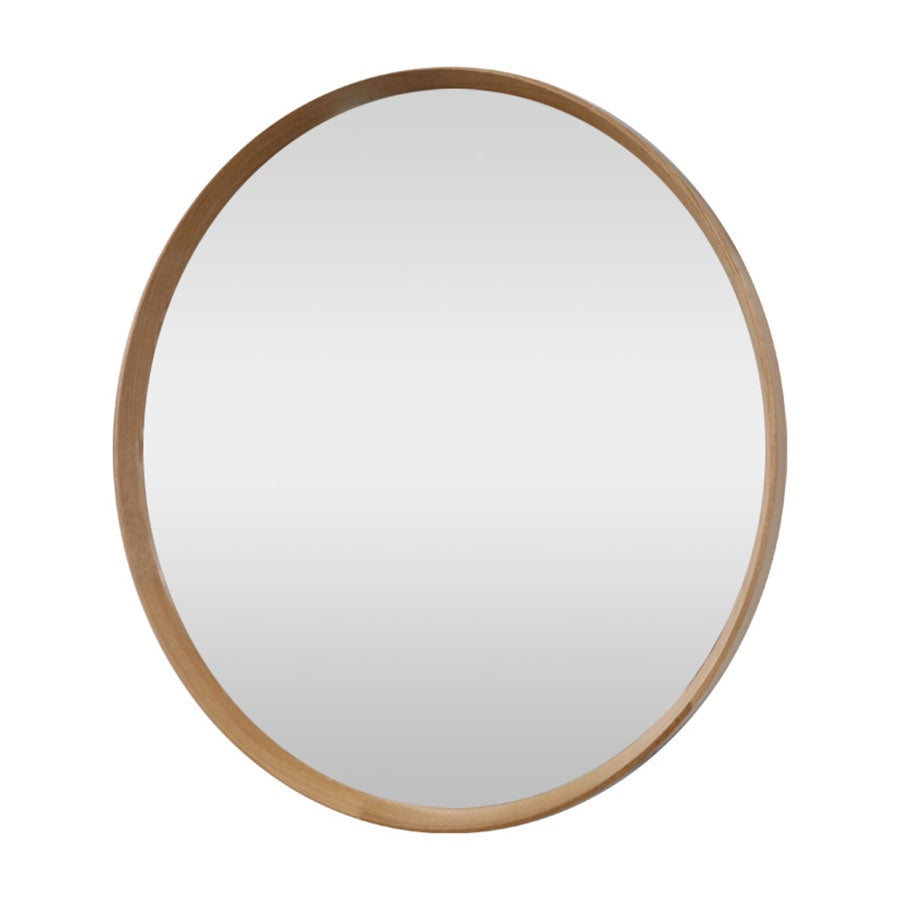 Natural oak round mirror - 1000mm – Stacks Furniture Store