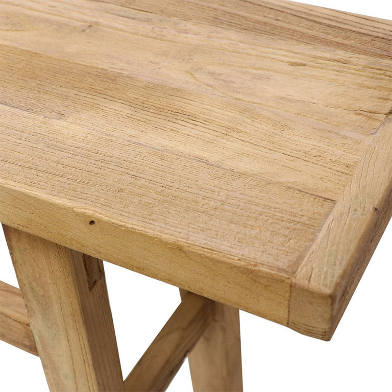 Parq short console table in natural | Stacks Furniture | Wellington ...