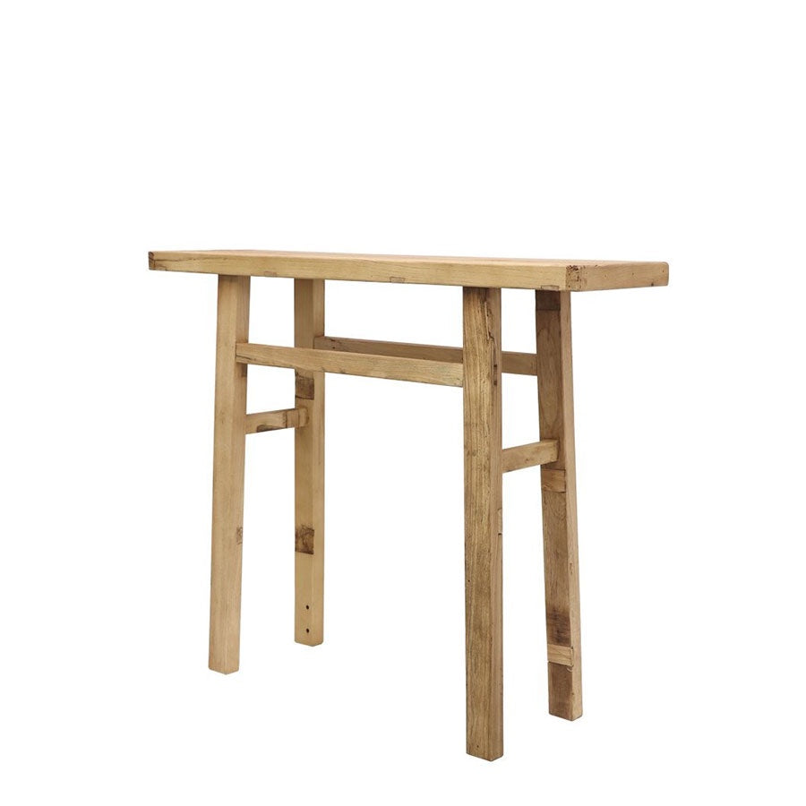 Parq short console table in natural | Stacks Furniture | Wellington ...