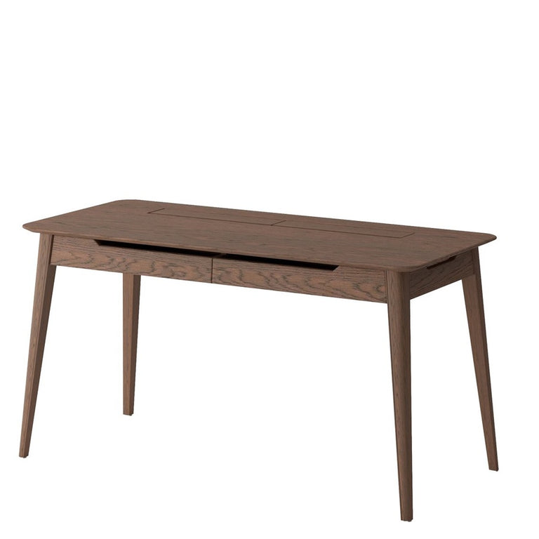 Ryen desk in walnut |Stacks |Wellington – Stacks Furniture Store