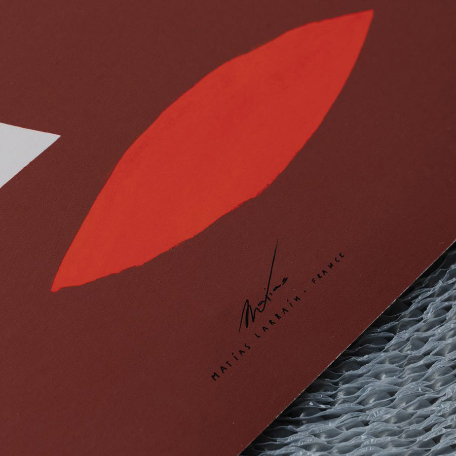 Matías Larraín - Abstract Face Print – Stacks Furniture Store