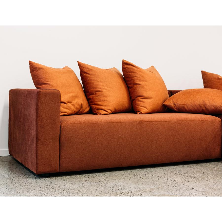 Vito modular sofa in elton date and jarrah – Stacks Furniture Store