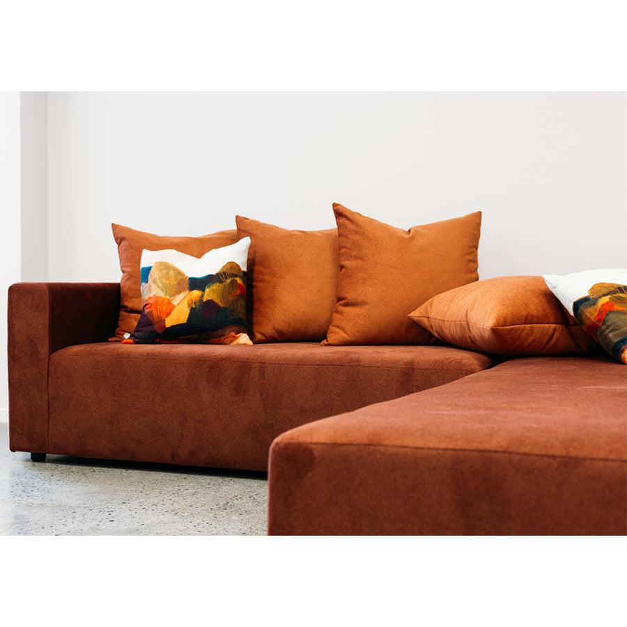 Vito modular sofa in elton date and jarrah – Stacks Furniture Store