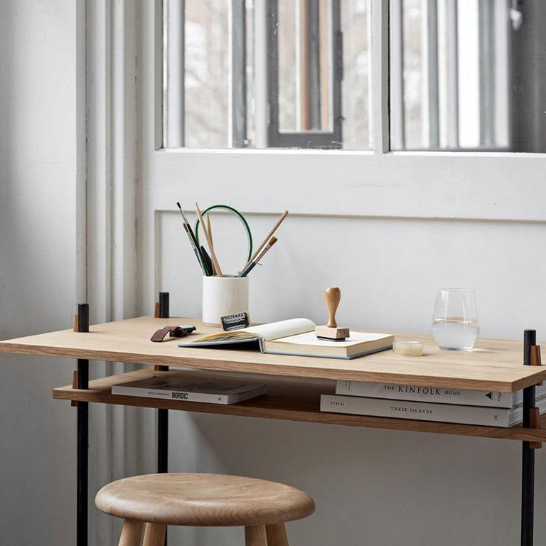 Moebe Shelving System - Desk Oak | Stacks Furniture | Wellington ...