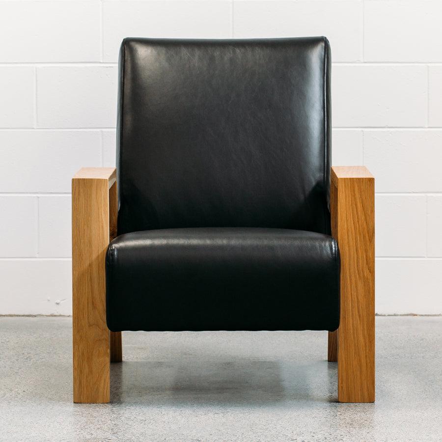 Mogambo leather armchair in settler black|Stacks Furniture|Wellington ...