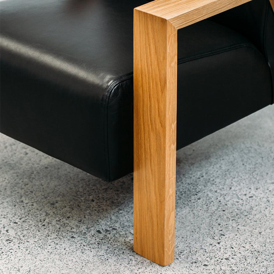 Mogambo leather armchair in settler black|Stacks Furniture|Wellington ...