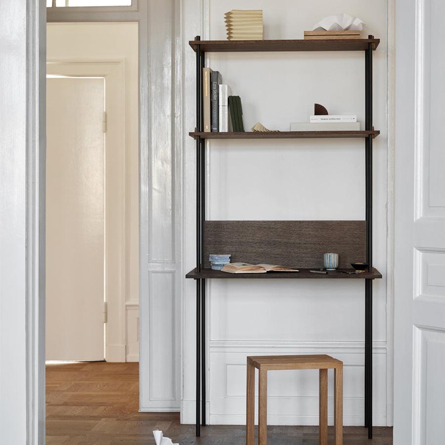 Moebe Shelving System Walnut - Desk|Stacks Furniture|Wellington